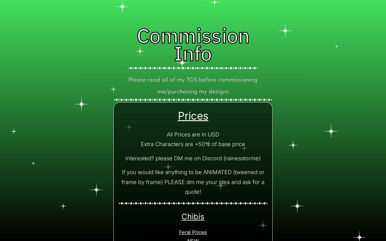 Commission Info